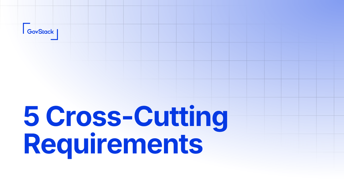 5 Cross-Cutting Requirements | Cloud Infrastructure
